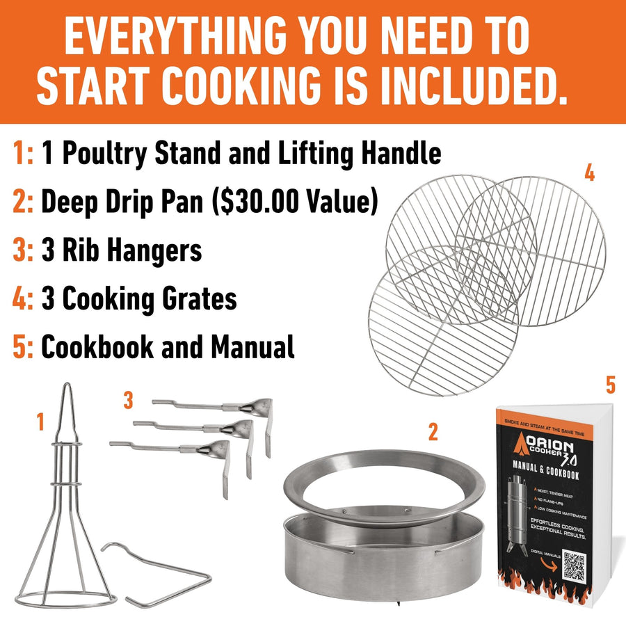 The Orion Cooker 3.0 ® | Best BBQ Grill Smoker | Convection Cooker